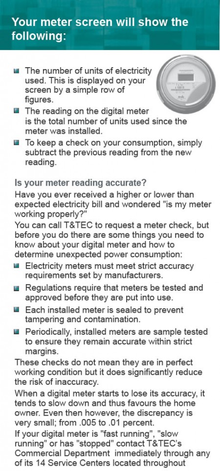 Know Your Digital Meter – Trinidad and Tobago Electricity Commission