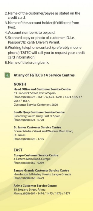 Several Ways To Pay Your Bill – Trinidad and Tobago Electricity Commission