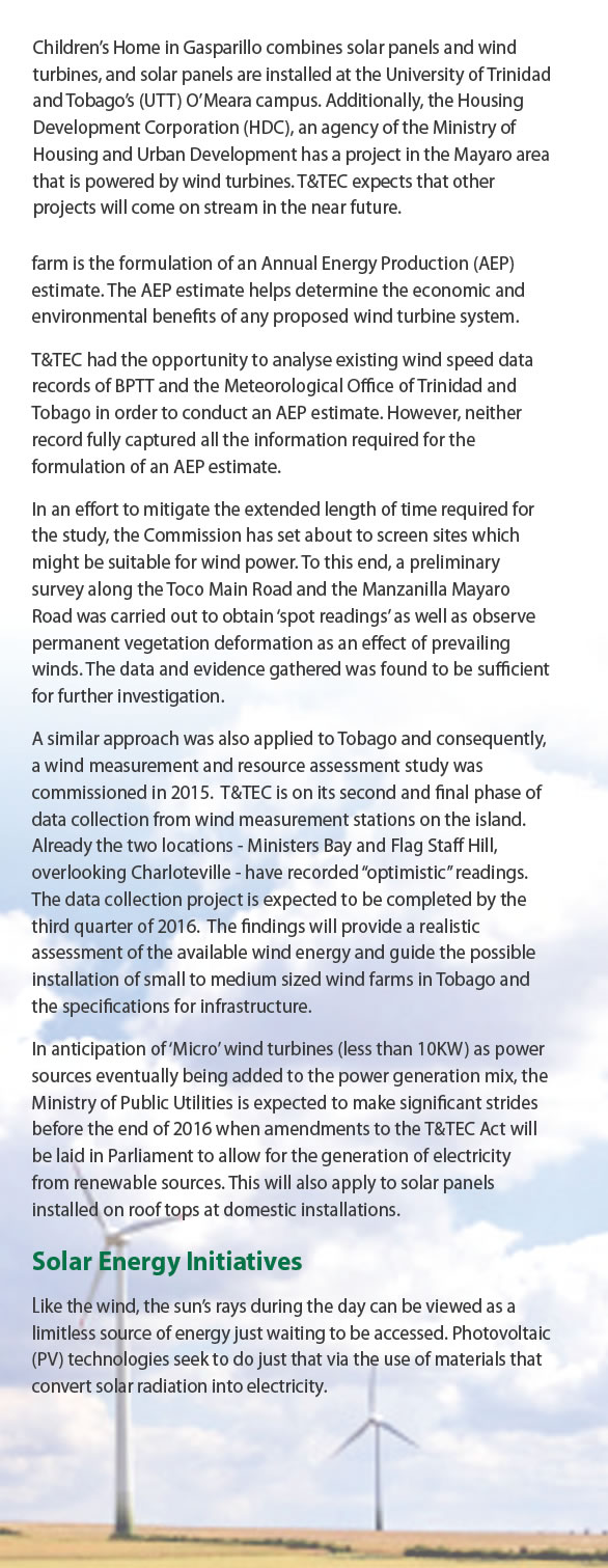 Developing Renewable Technologies In Trinidad And Tobago – Trinidad and ...